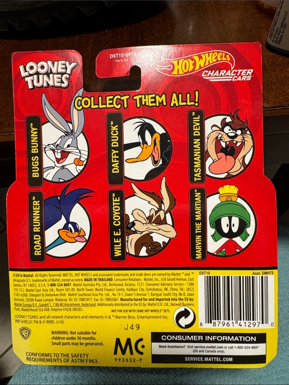 Hot Wheels | Toys | Character Cars Looney Tunes Bugs Bunny Gray Toy Car ...